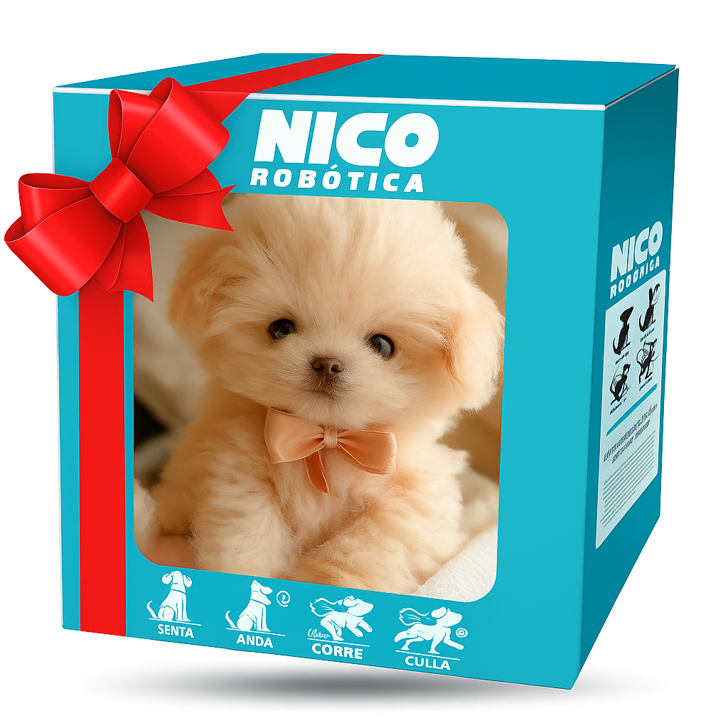 Interactive Robotic Dog Nico Robotics with Bow Tie – Mueler-mode